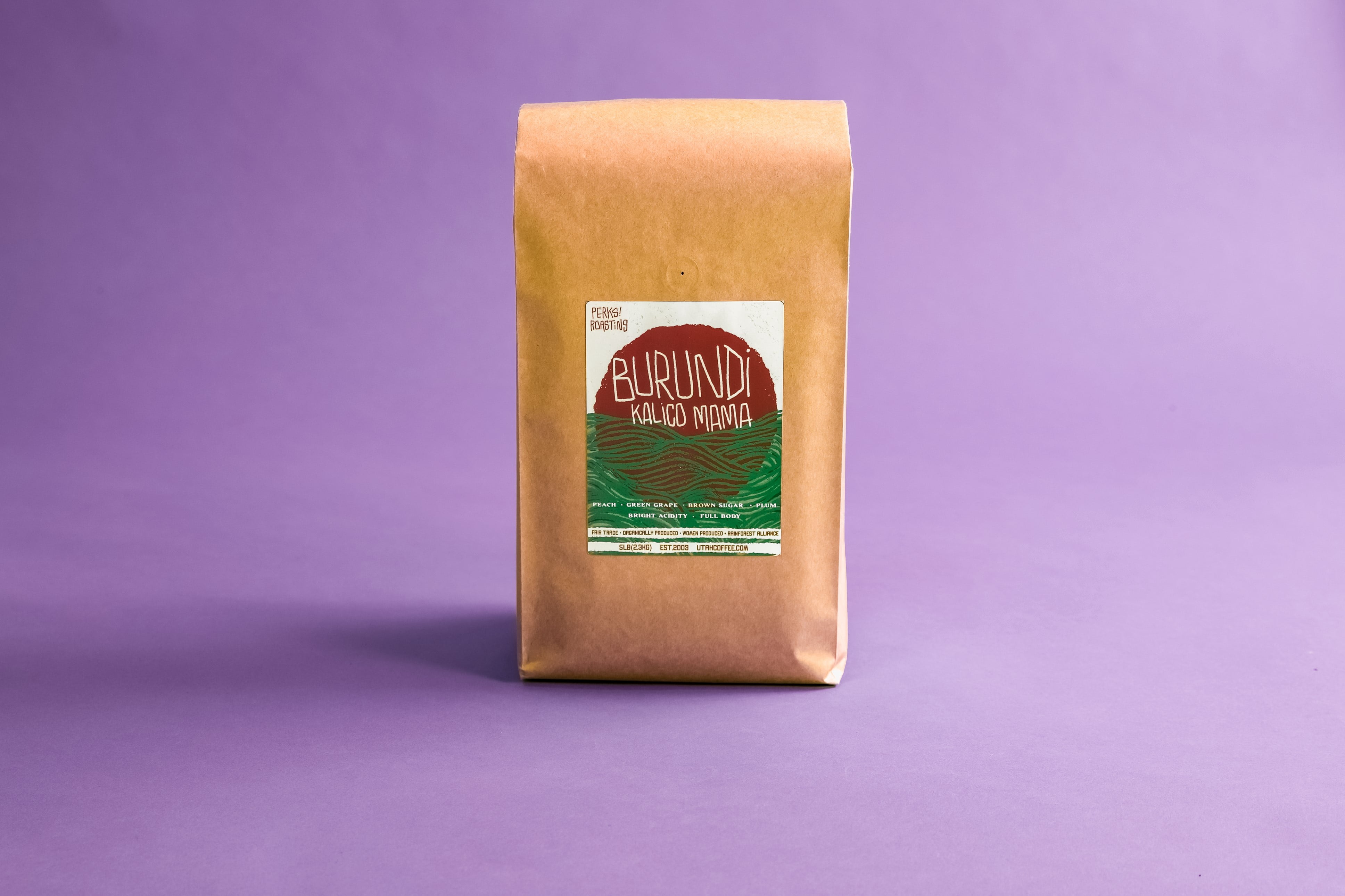 Perks! Burundi "Kalico Mama" Light Roast Whole Bean Coffee - 5lb Bag ...