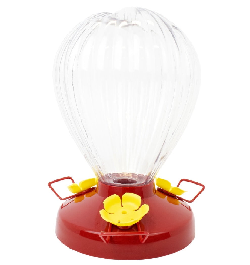 Perky-Pet 273B Fluted Balloon Hummingbird Bird Feeder, Red, 32 Oz, Each ...