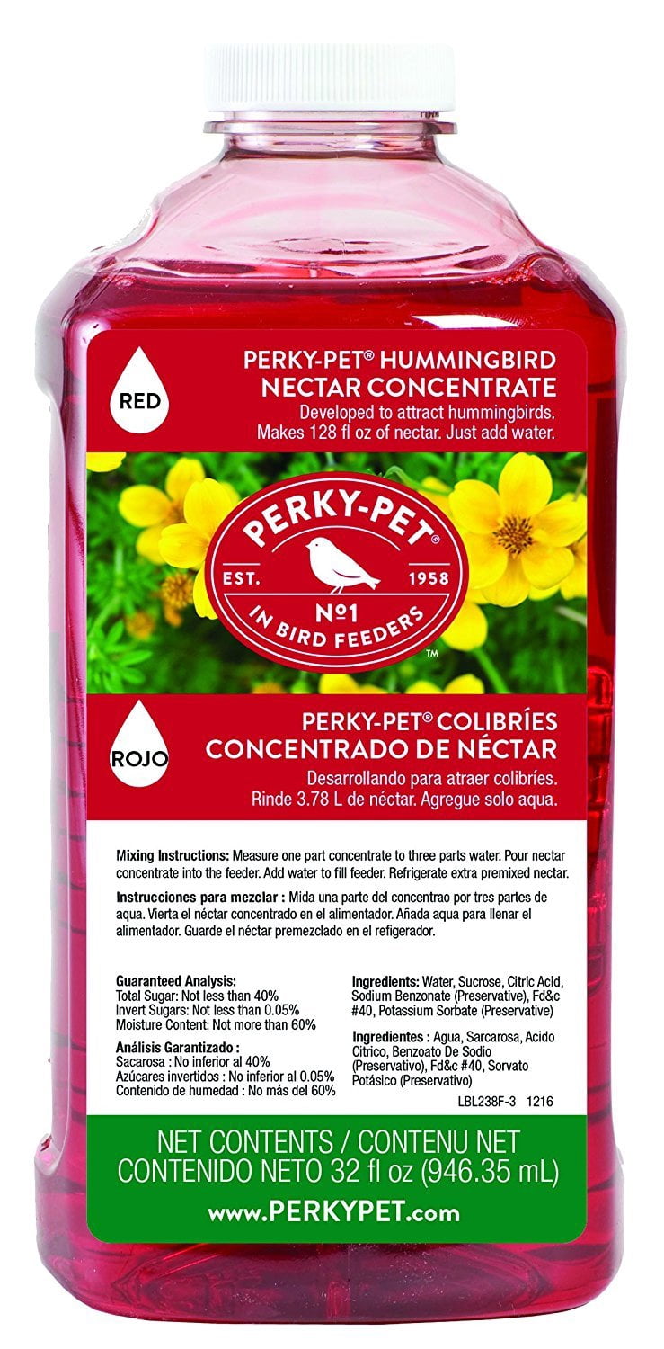 Perky-Pet 32 oz Red Hummingbird Nectar Concentrate - Walmart.com