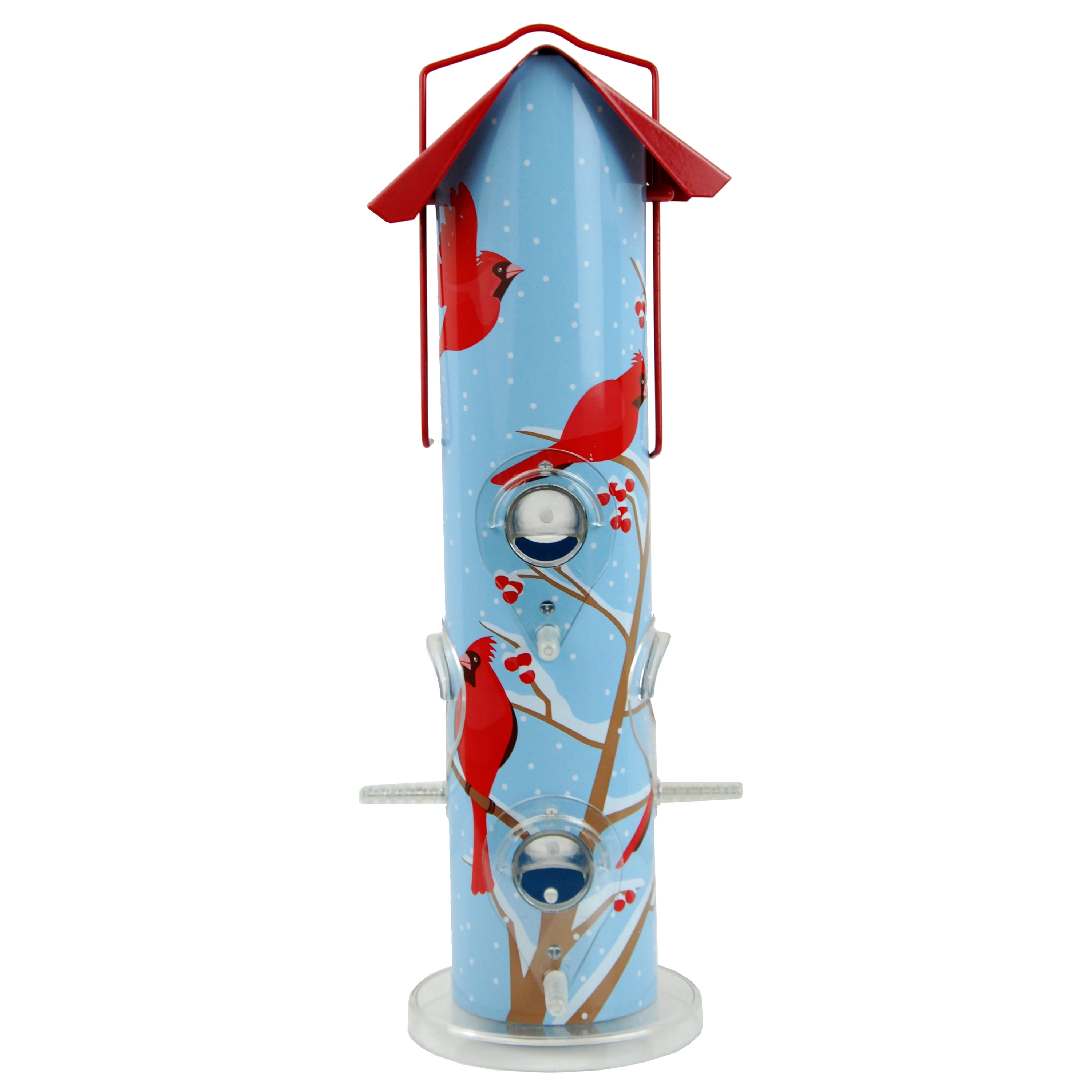 Perky-Pet Cardinal Metal Tube Wild Bird Feeder - Walmart.com