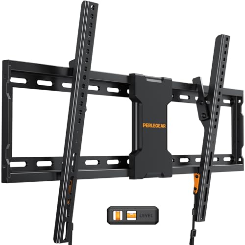 Perlegear UL-Listed Tilting TV Wall Mount for Most 37-82 inch TVs up to ...