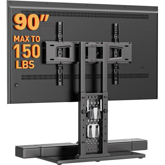 Perlegear Universal Swivel TV Stand Base for 32–70 inch TVs, Height ...