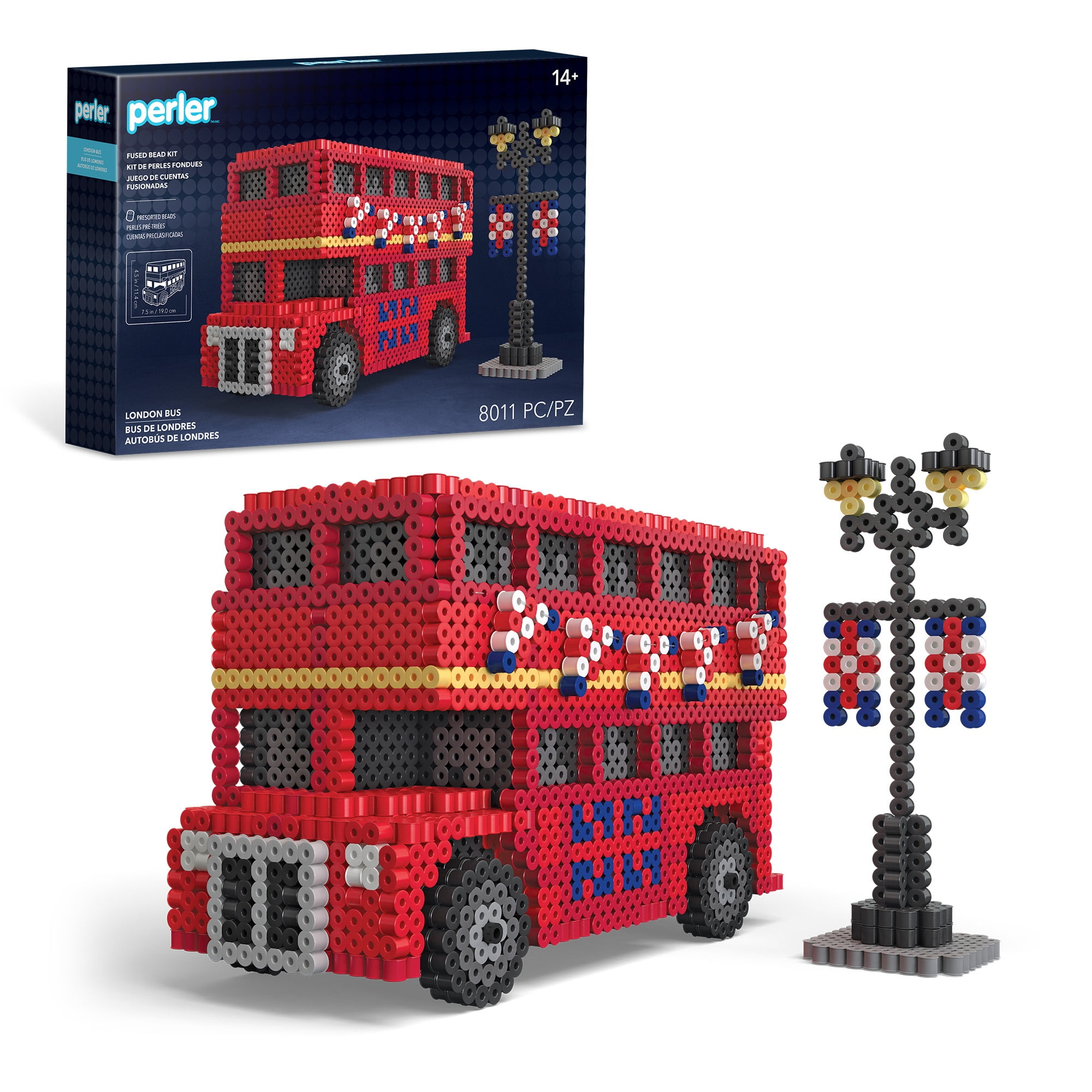 Perler 3D Fused Bead Kit-London Bus - Walmart.com