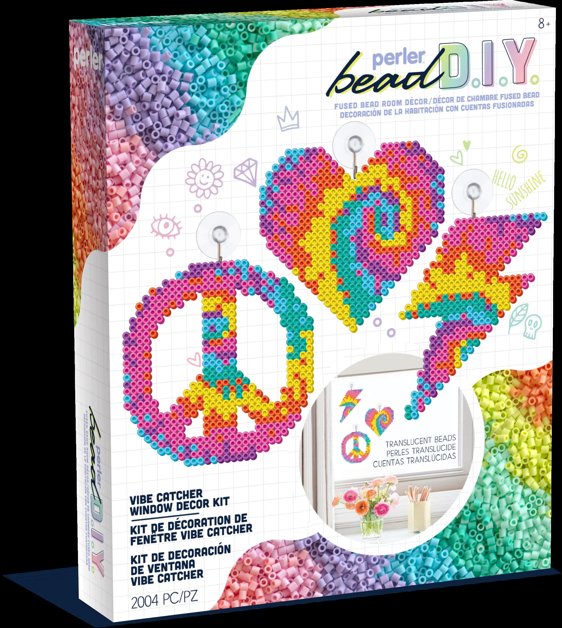 Perler Bead DIY Suncatcher Fused Bead Room Décor, ages 8 and up, 1808 ...