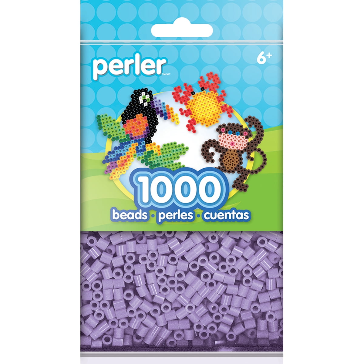 Perler Beads 1,000/Pkg-Lavender - Walmart.com