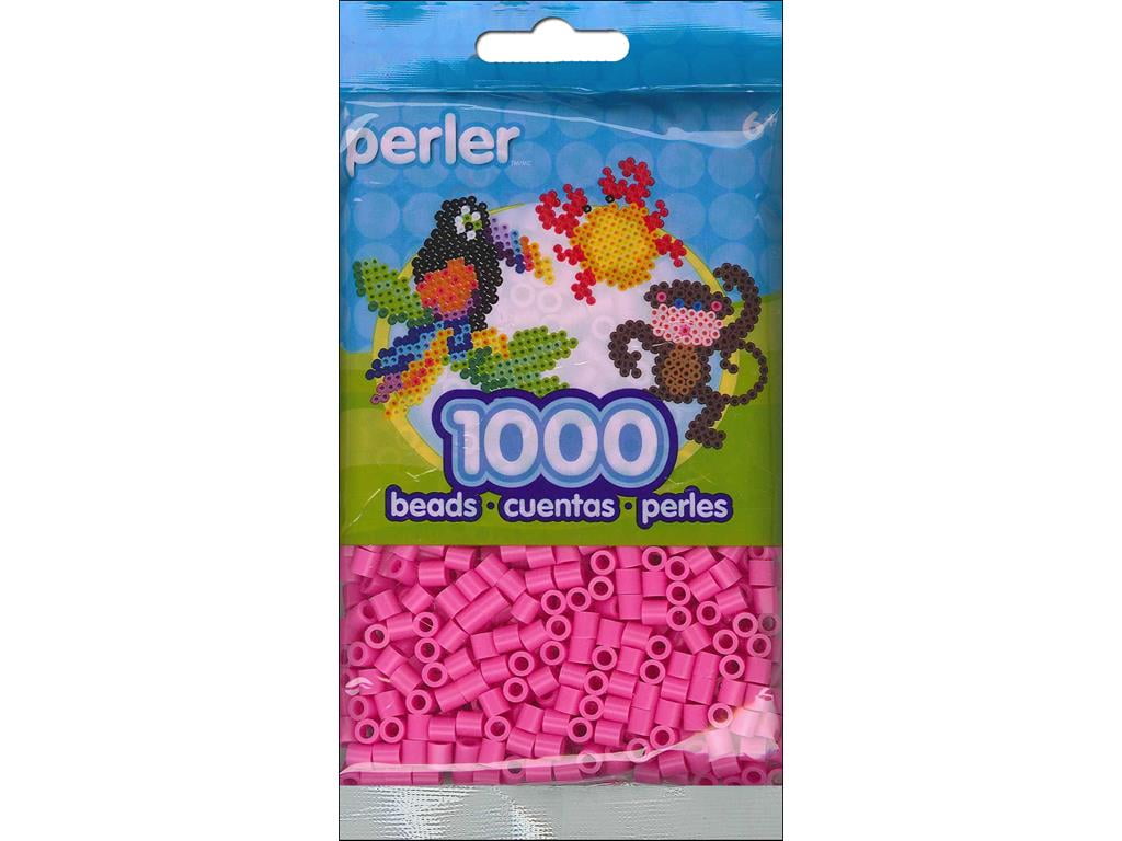 Perler Beads 1,000/Pkg-Pink - Walmart.com