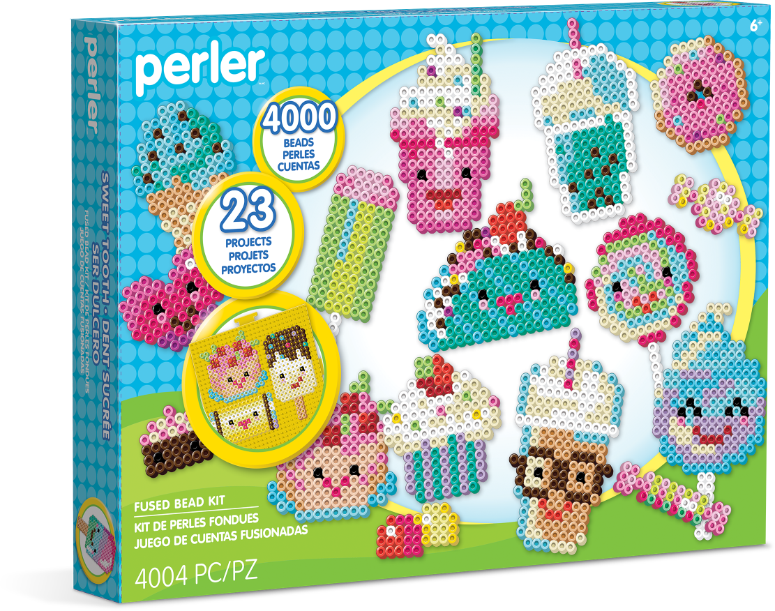 Perler Beads Sweets Fuse Bead Crafts for Kids, 4003 pcs, Ages 6 & up ...