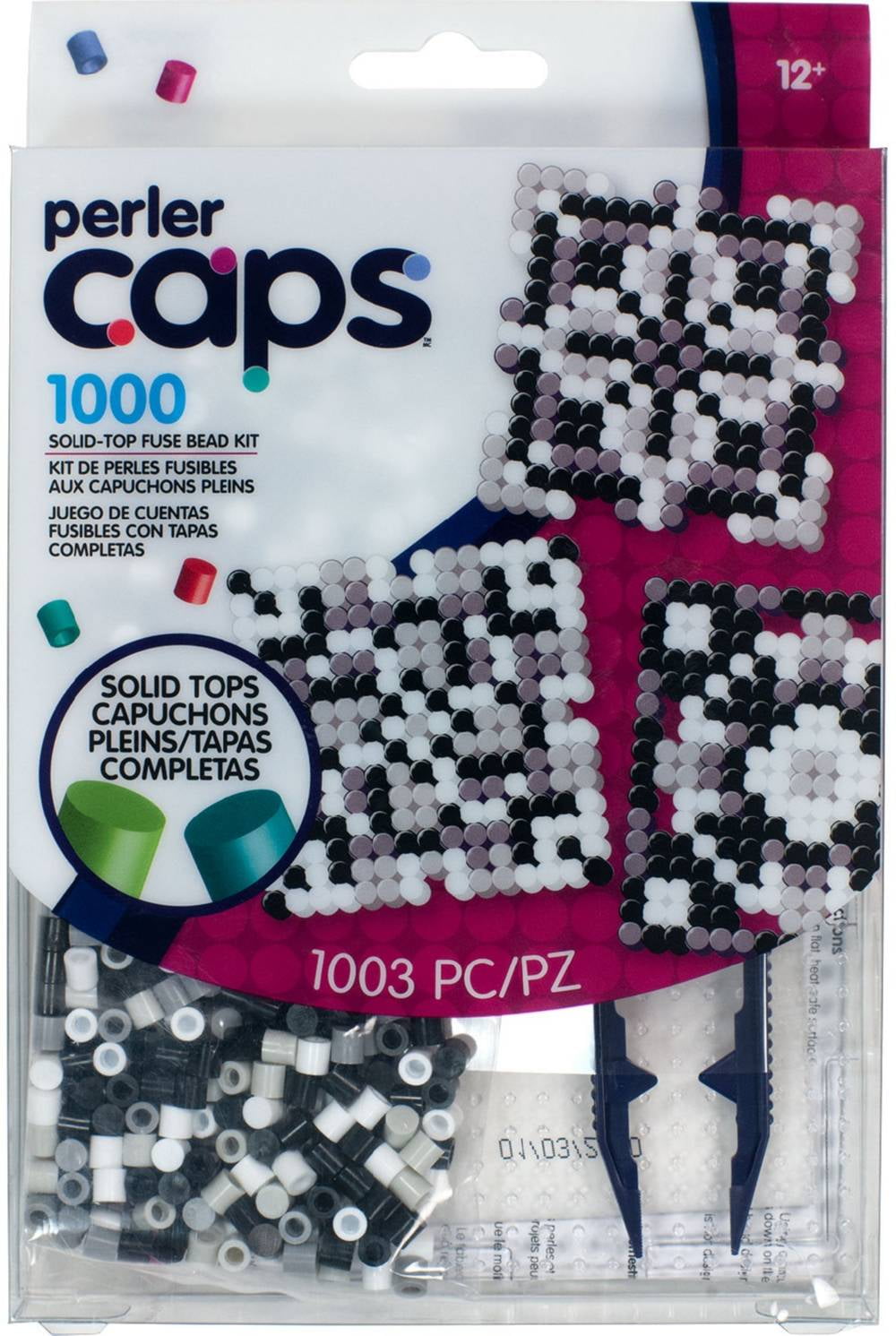 Perler Cap Starter Kit-Black/White - Walmart.com
