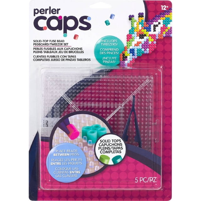 Perler Pegboard and Tweezer Set, 5pcs, Caps Bead - Walmart Business ...