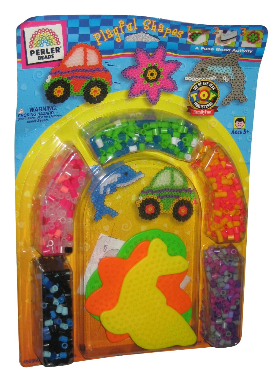 Perler Fun Fusion Activity Kit Playful Shapes Toy Set - Walmart.com
