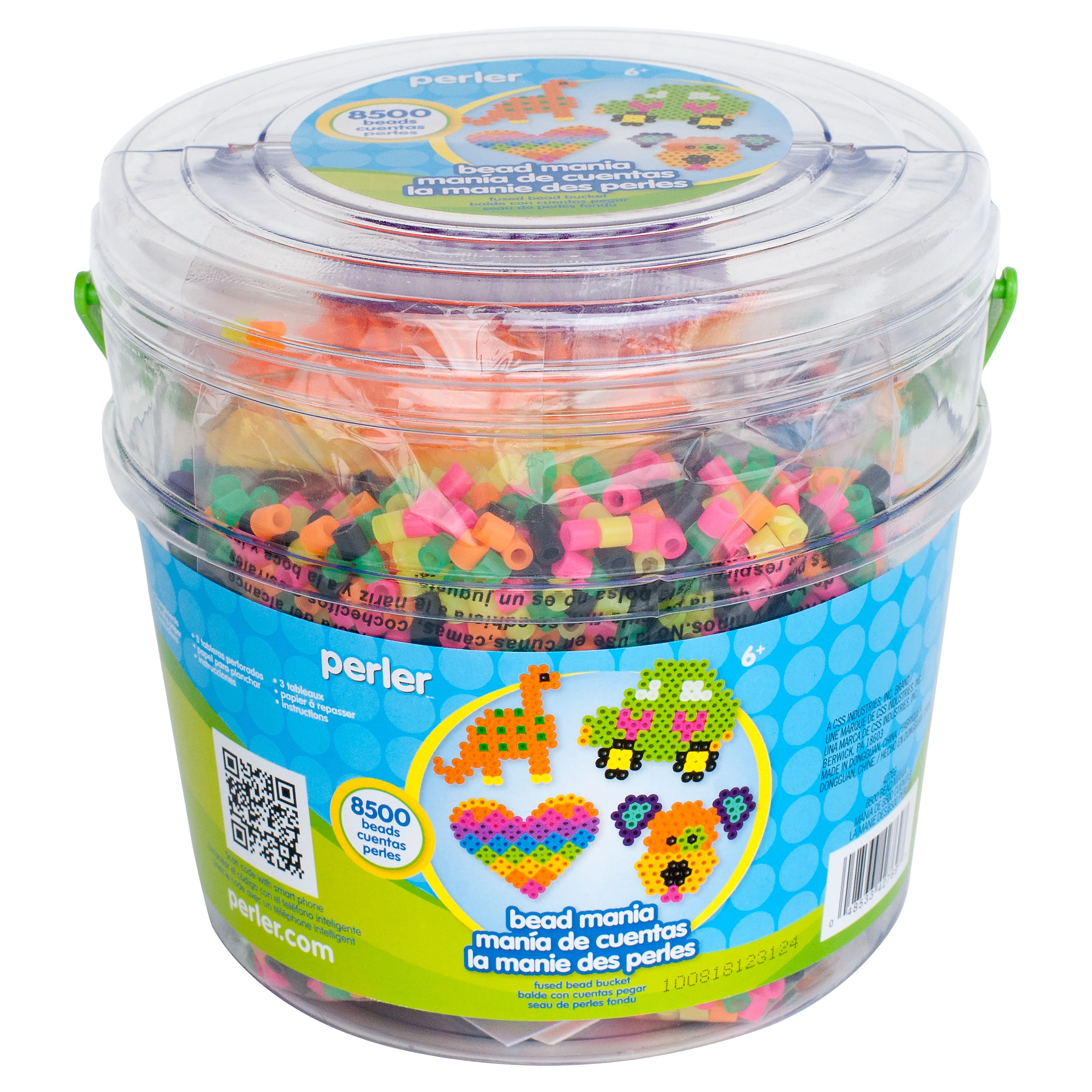 Perler Bead Mania Fused Bead Activity Bucket, Children Ages 6 and up ...