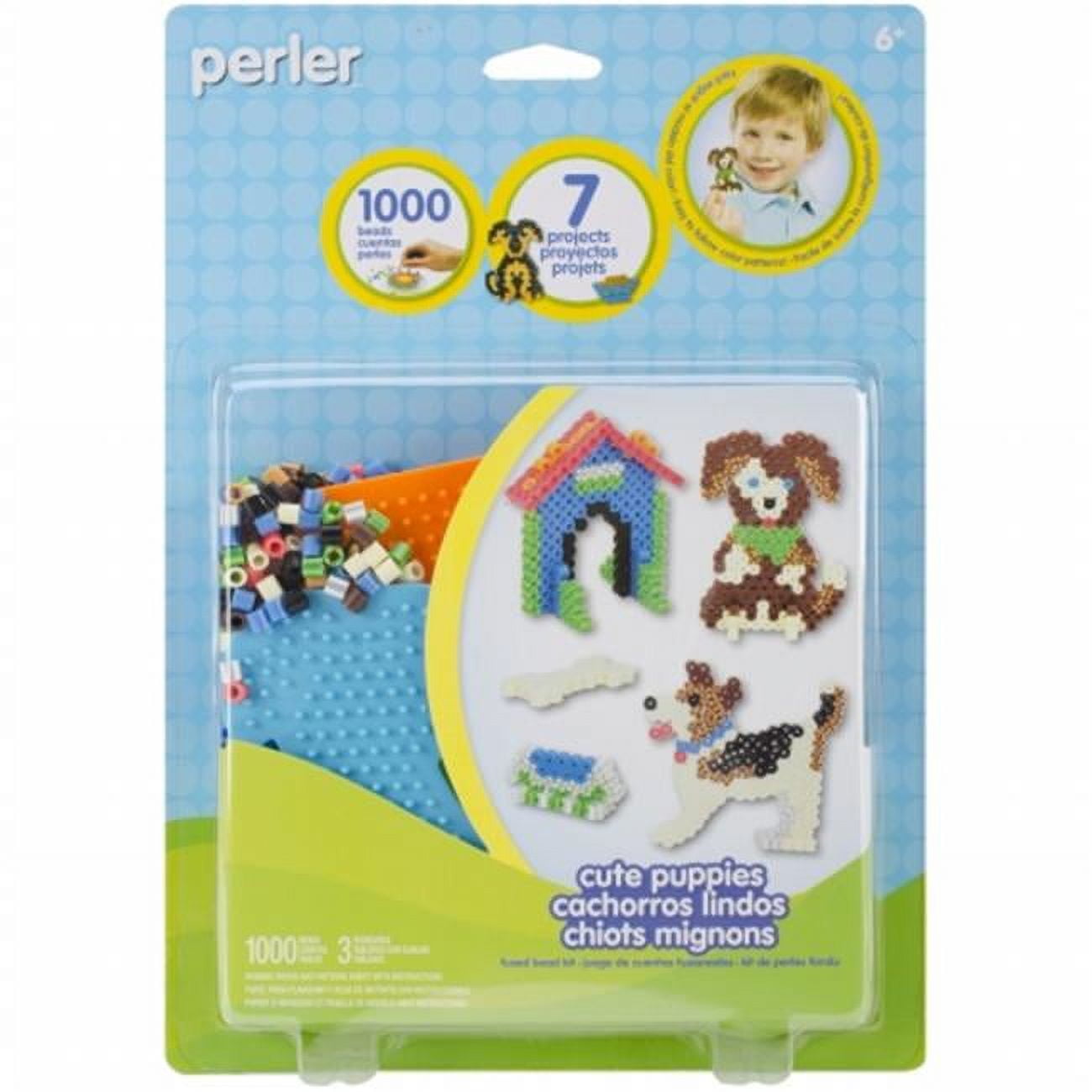 Perler Fun Fusion Fuse Bead Activity Kit-Cute Puppies - Walmart.com