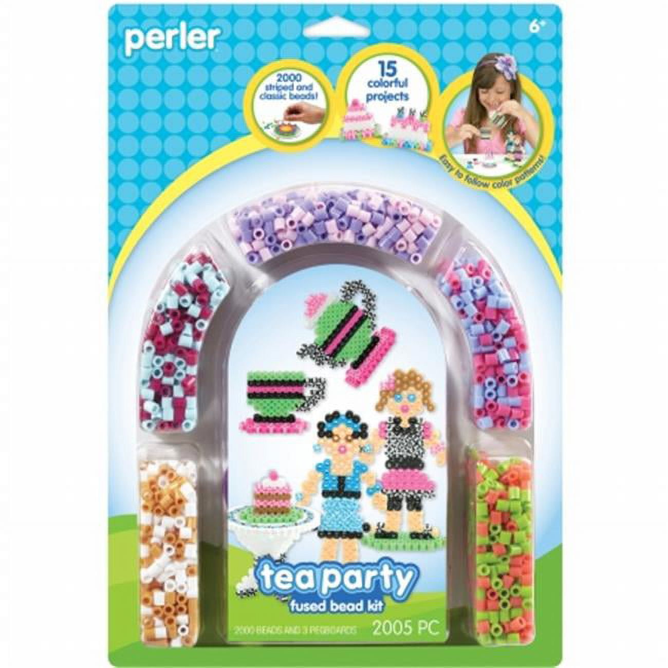 Perler Fun Fusion Fuse Bead Activity Kit, Tea Party - Walmart.com
