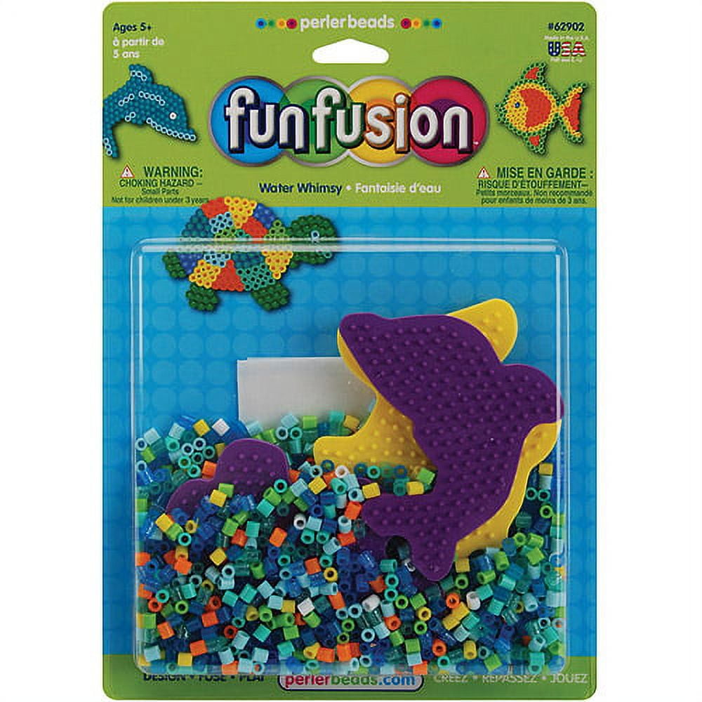 Perler Fun Fusion Fuse Bead Activity Kit, Water Whimsy, 2000 Pieces and ...