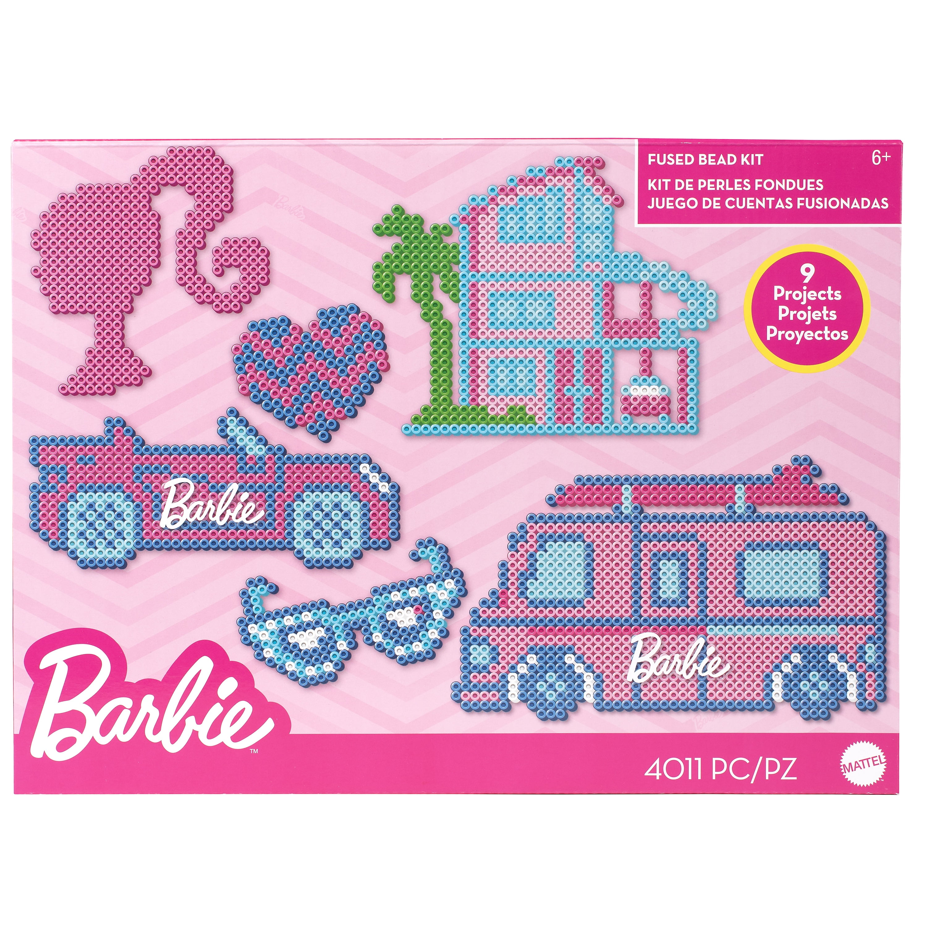 Perler Fused Bead Deluxe Box Kit Barbie Walmart