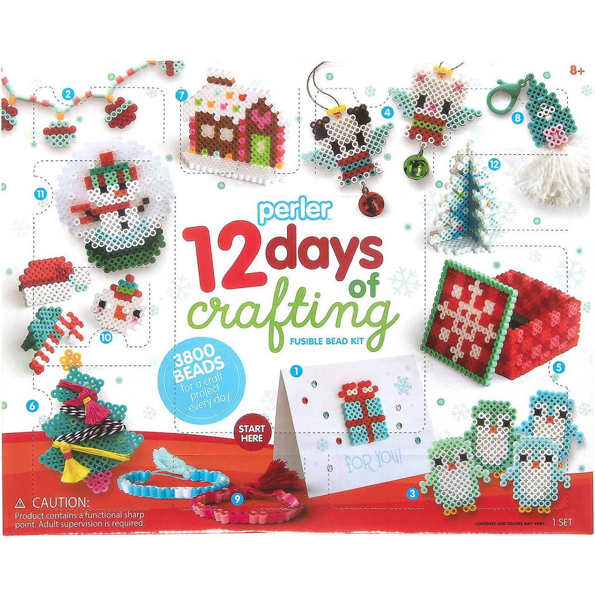 Perler Fused Bead Kit-12 Days Of Perler - Walmart.com