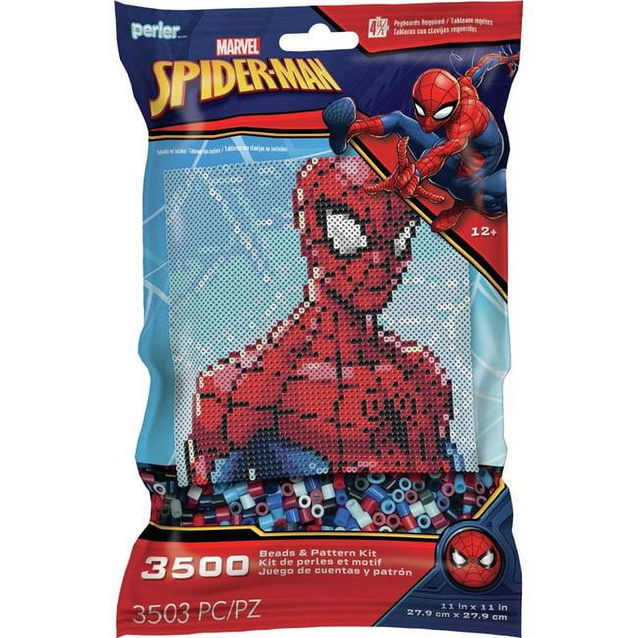 Perler Fused Bead Kit 3500pc Marvel Spiderman - Walmart.com