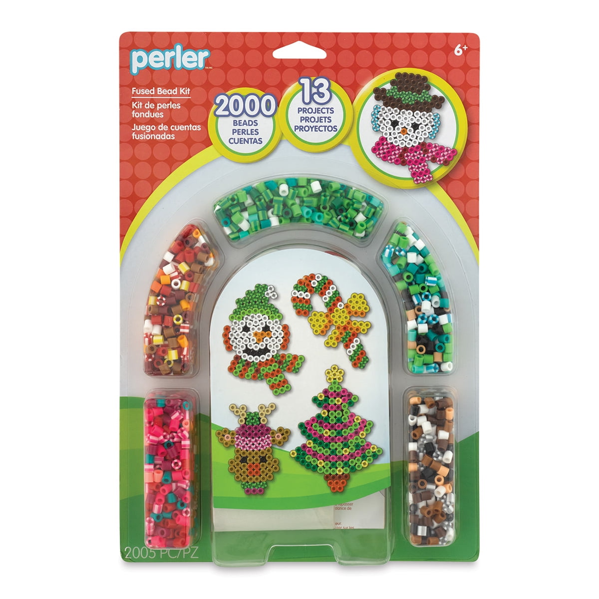 Perler Christmas Patterns Fused Bead Kit - Walmart.com