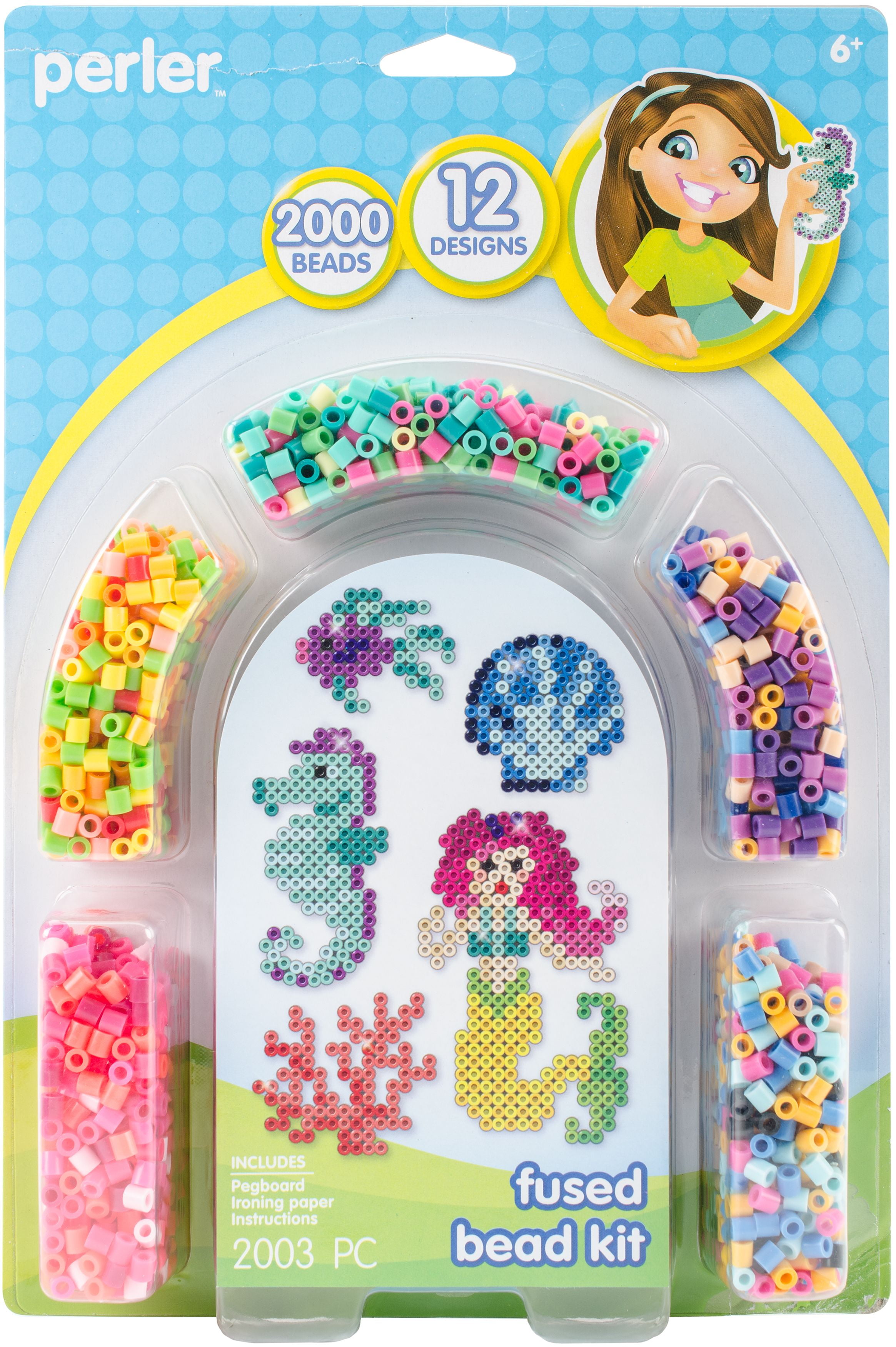 Perler Fused Bead Kit-Mermaid - Walmart.com