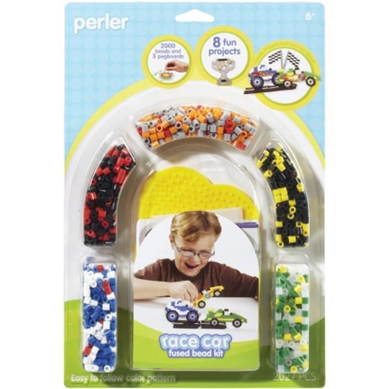 Perler Fused Bead Kit-Race Car - Walmart.com