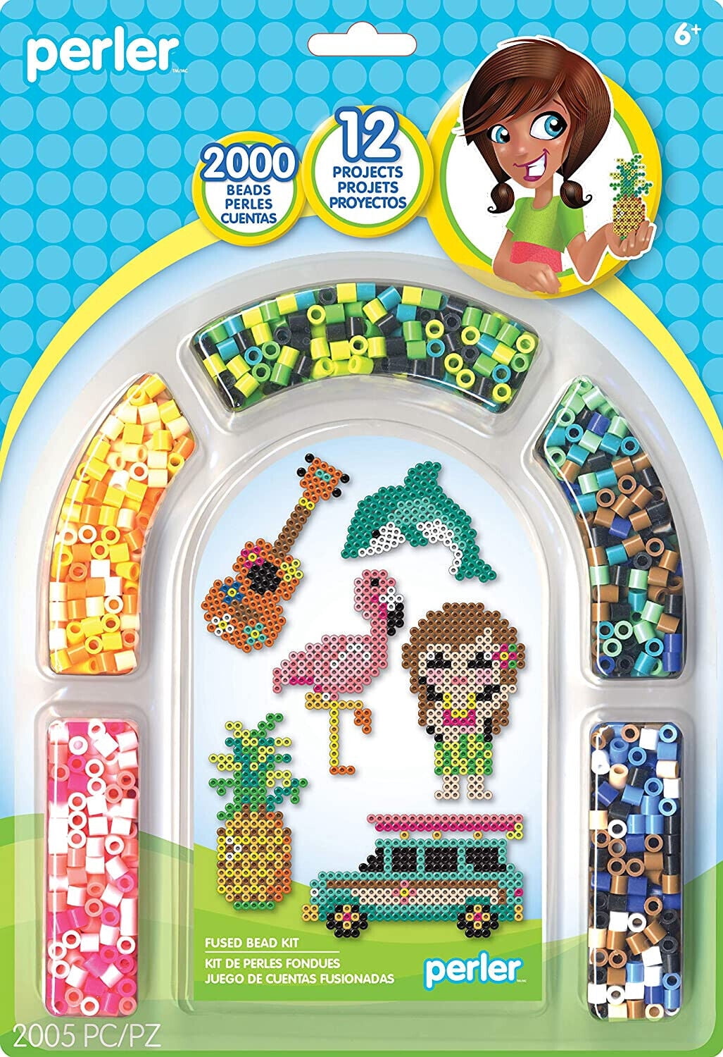 Perler Fused Bead Kit Tropical Island 2005pc - Walmart.com