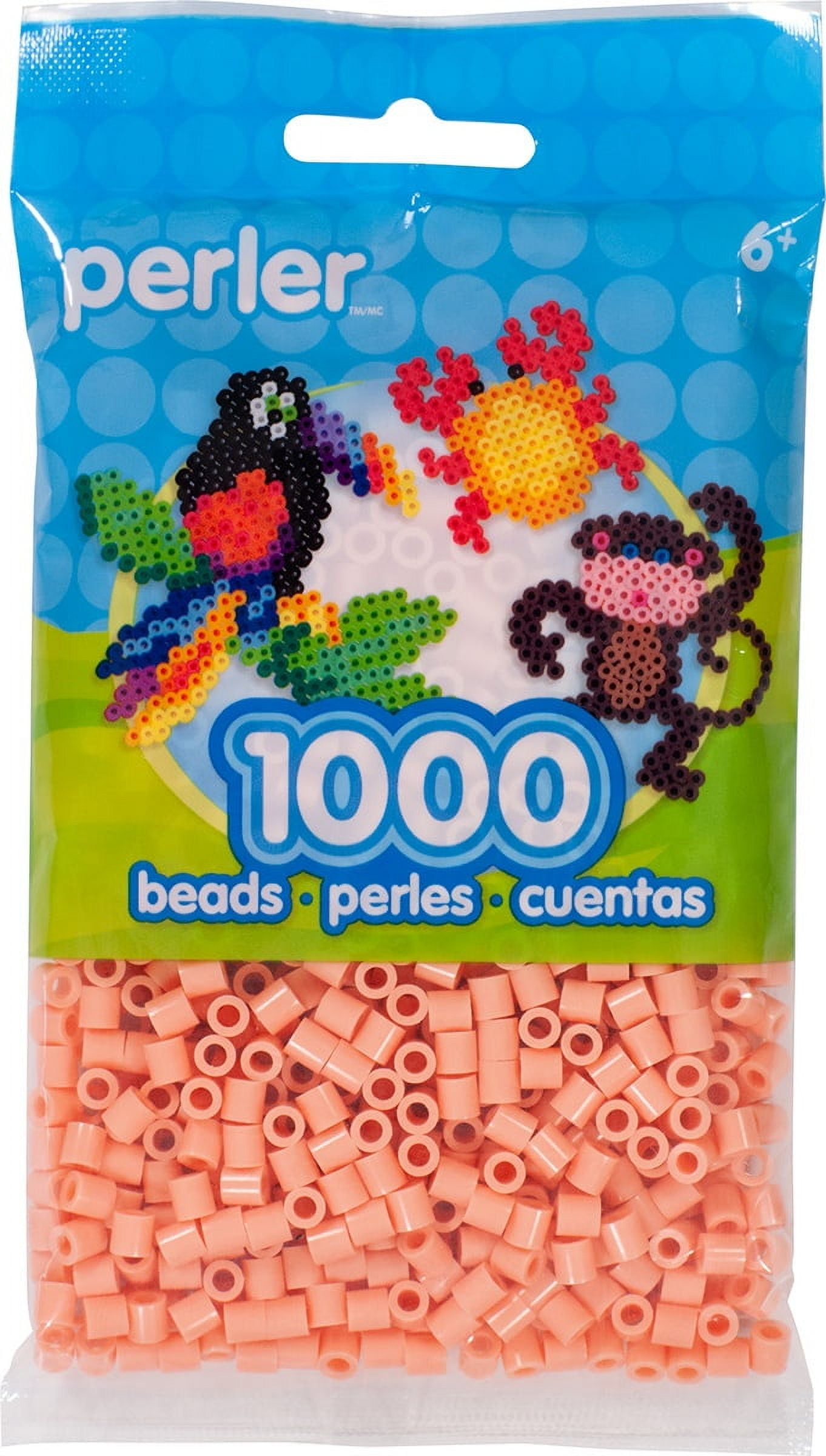 Perler Fused Beads 1000pc Orange Cream - Walmart.com