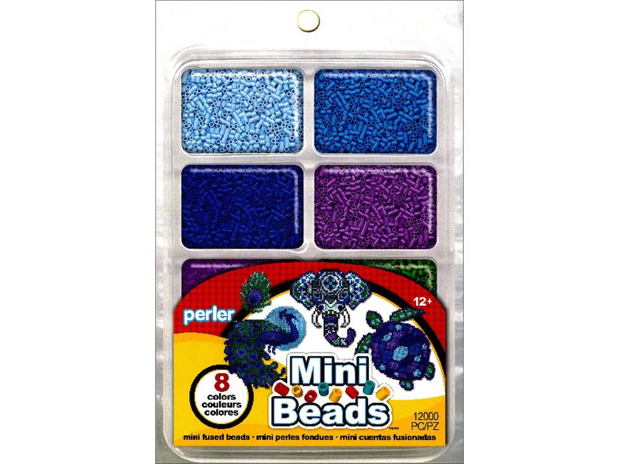 Perler Fused Mini Bead Tray, 8000pc, Cool Colors - Walmart.com