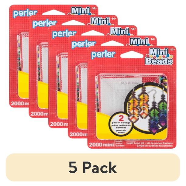 (5 pack) Perler Mini Fused Bead Kit-Earrings - Walmart Business Supplies