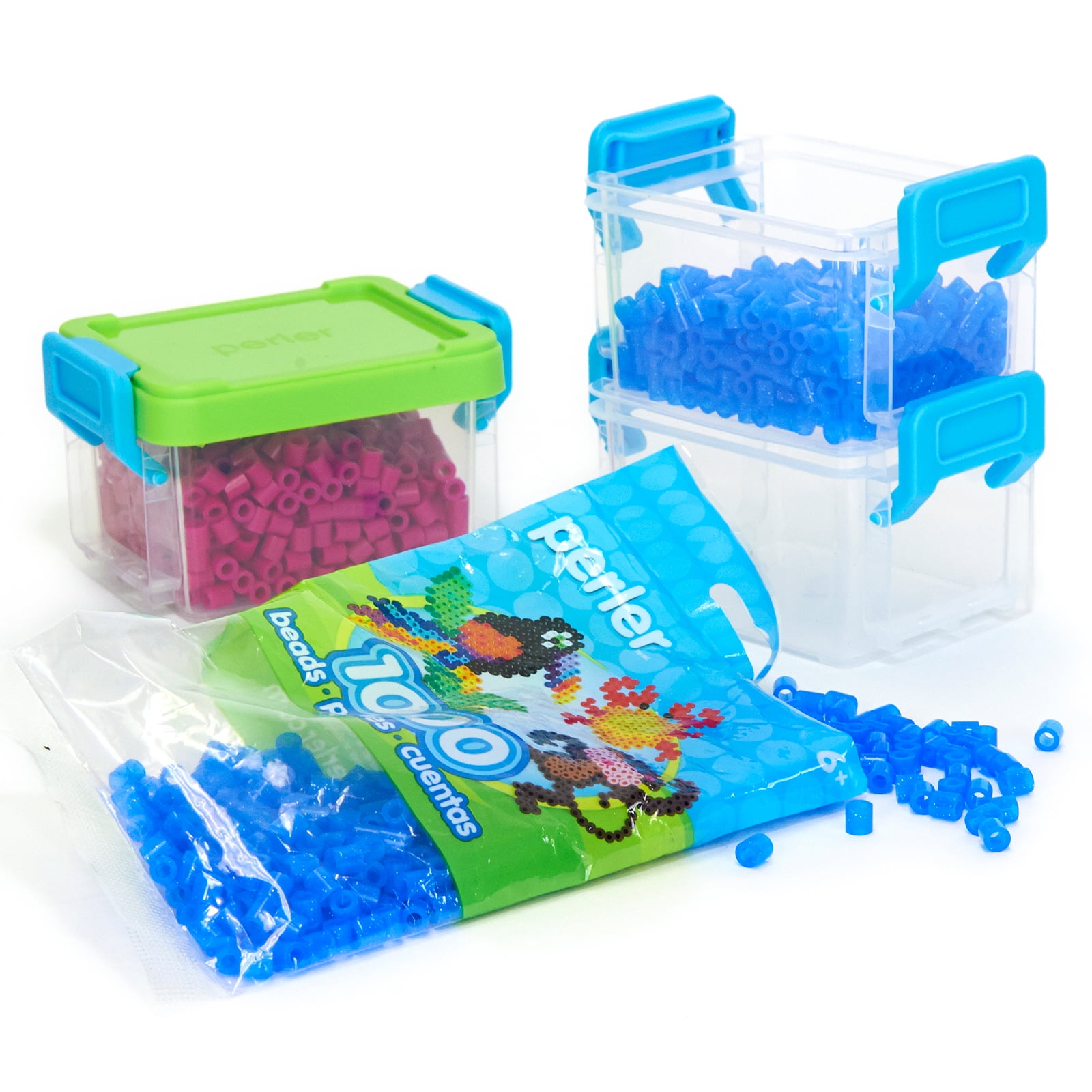 Perler Mini Rectangle Stackable Storage - Walmart.com