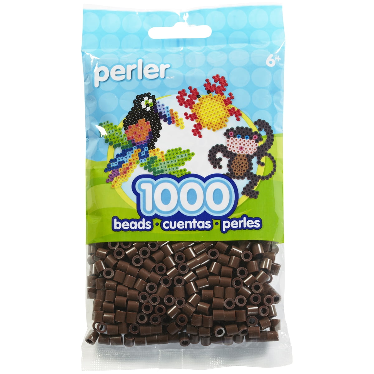 Perler Fun Fusion Beads, Fuse Beads Replacement, 1000 Pieces, Brown ...