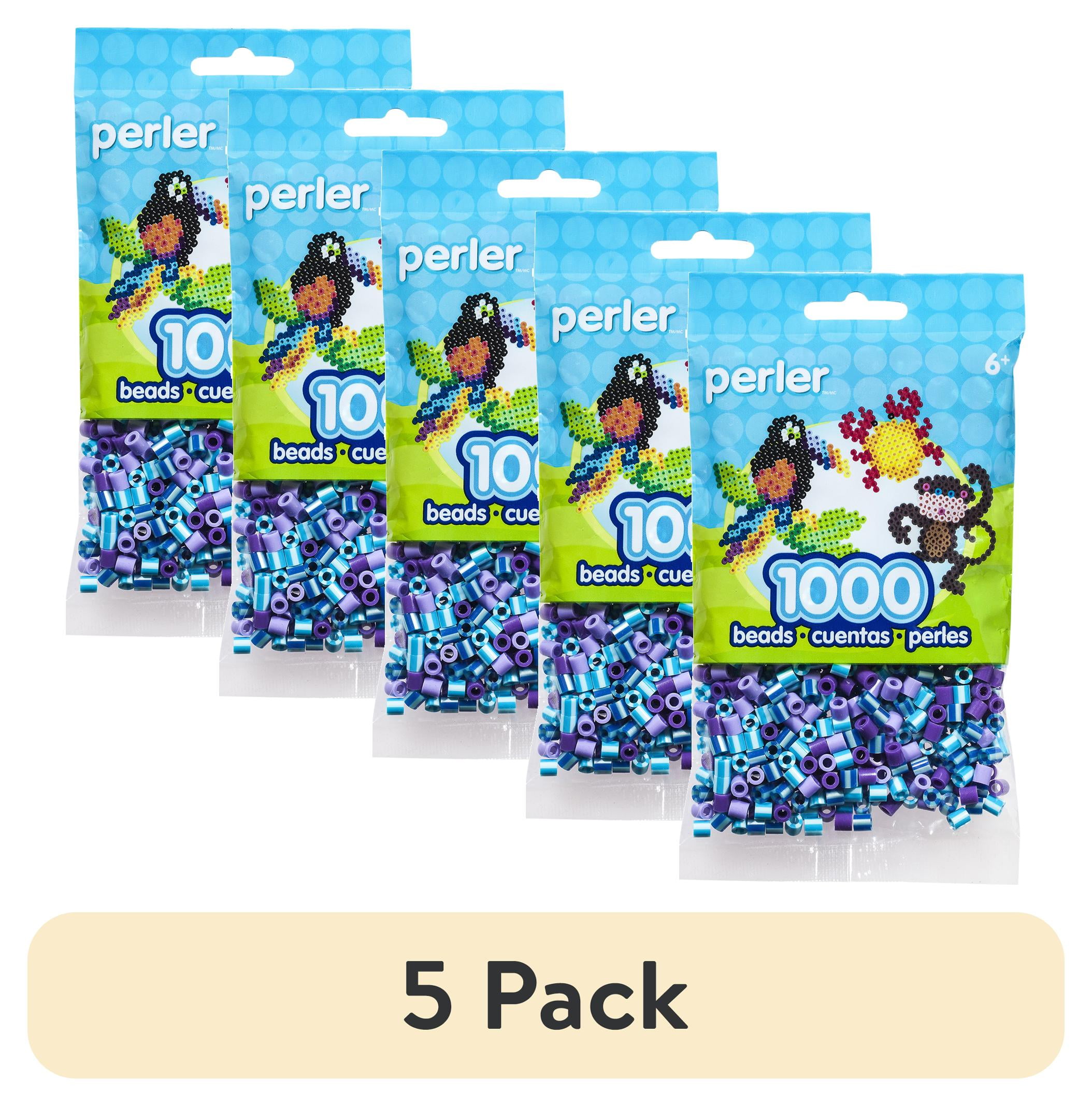 (5 pack) Perler PSBB05-15167 Perler Striped Beads 1000/Pkg-Deep Sea ...