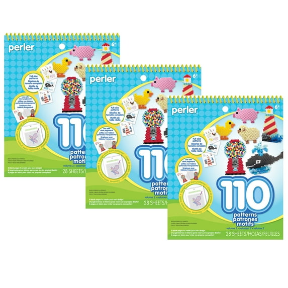 Perler Pattern Pad, Volume 2, Pack of 3 - Walmart.com