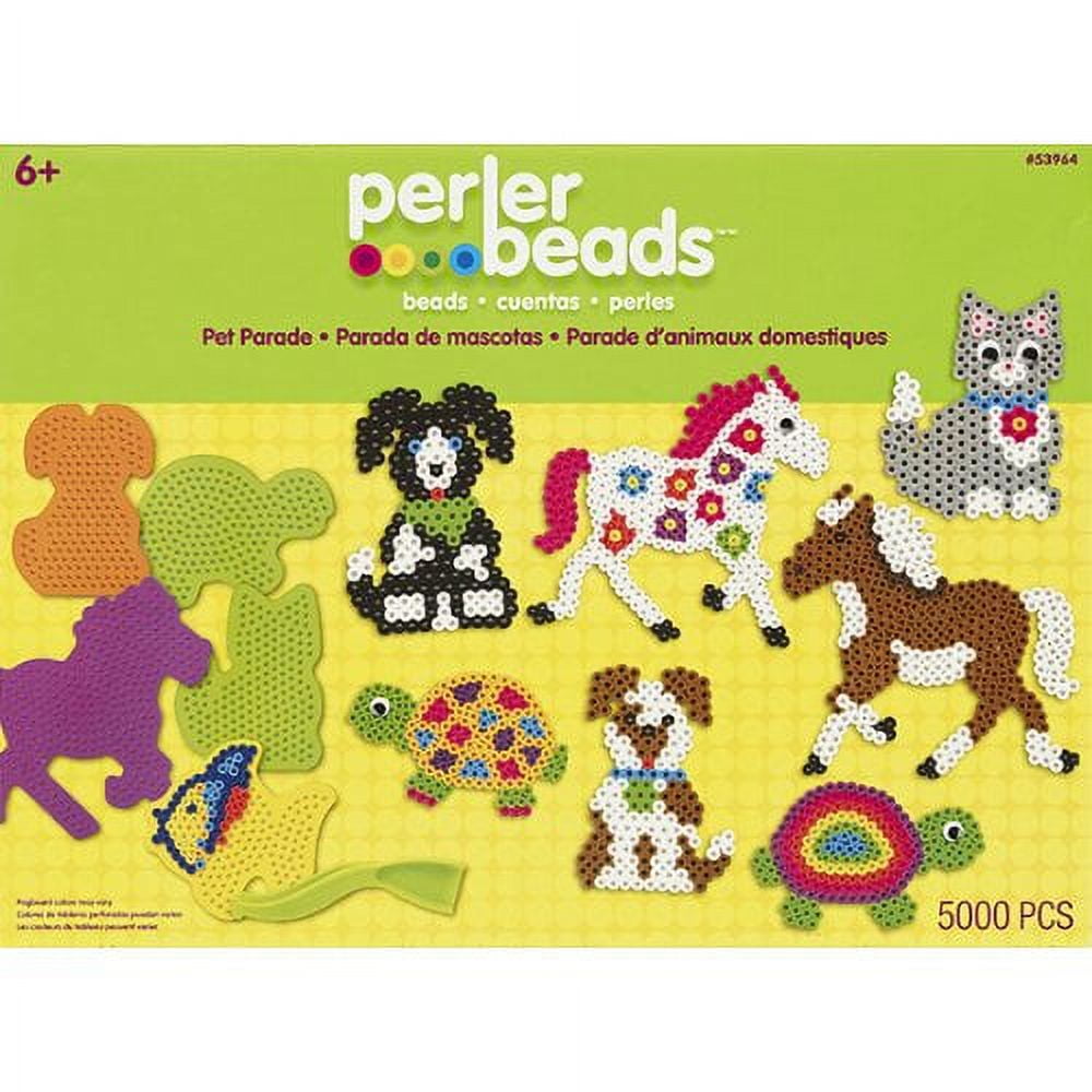 Perler Pet Parade Deluxe Fuse Bead Craft Activity Kit, 5020 pcs ...