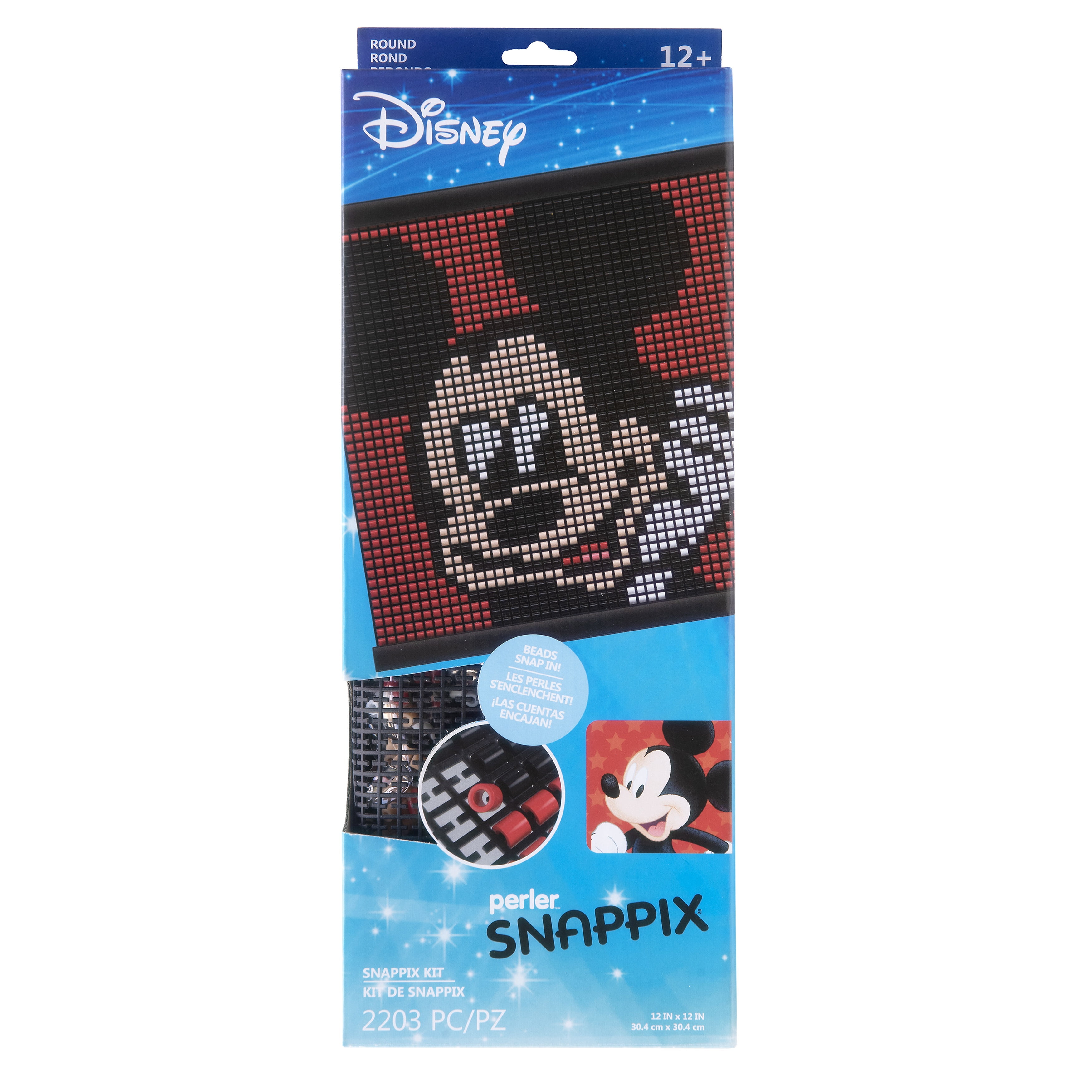 Perler Snappix Kit 12"X12"-Disney Mickey Mouse - Walmart.com