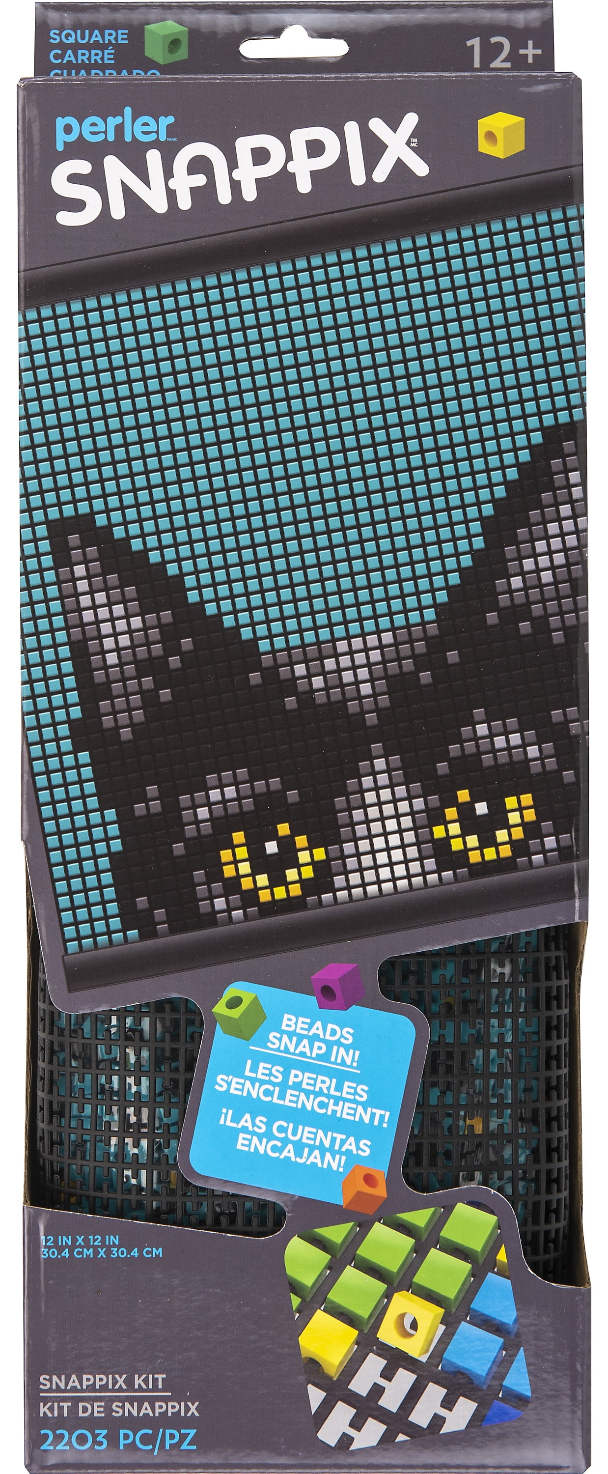 Perler Snappix Kit 12"X12"-Peekaboo Cat - Walmart.com