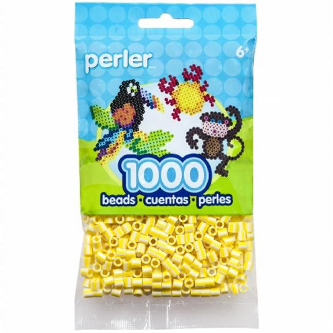 Perler Striped Beads 1,000/Pkg-Buttercream, Pk 3, Perler - Walmart.com