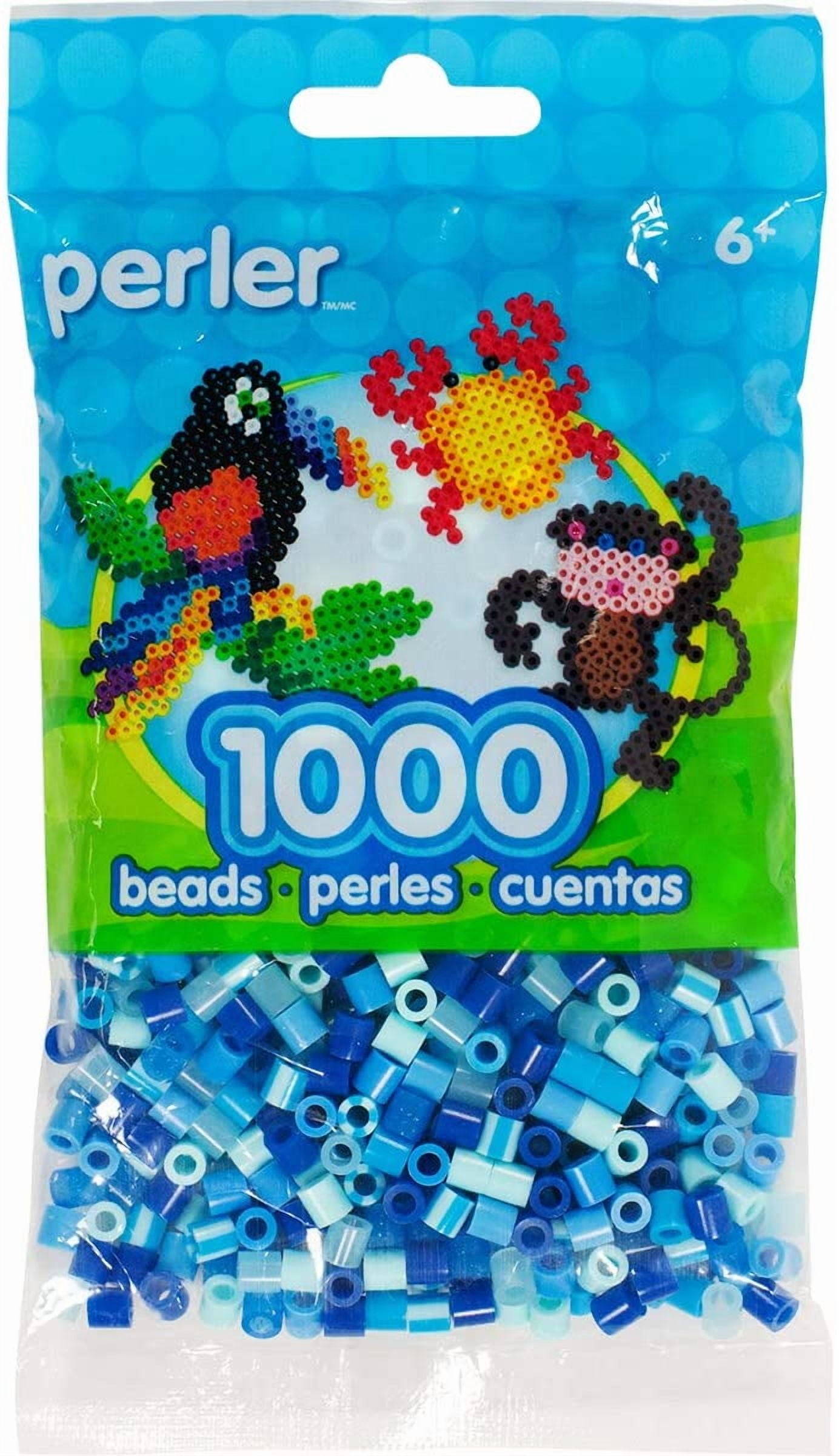 Perler Striped Beads 1,000/Pkg - Jewel Tone Blue - Walmart.com