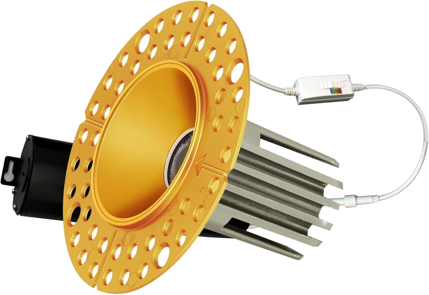 Perlglow 1.5 inch Trimless Round Brass High-Output Downlight Luminaire ...