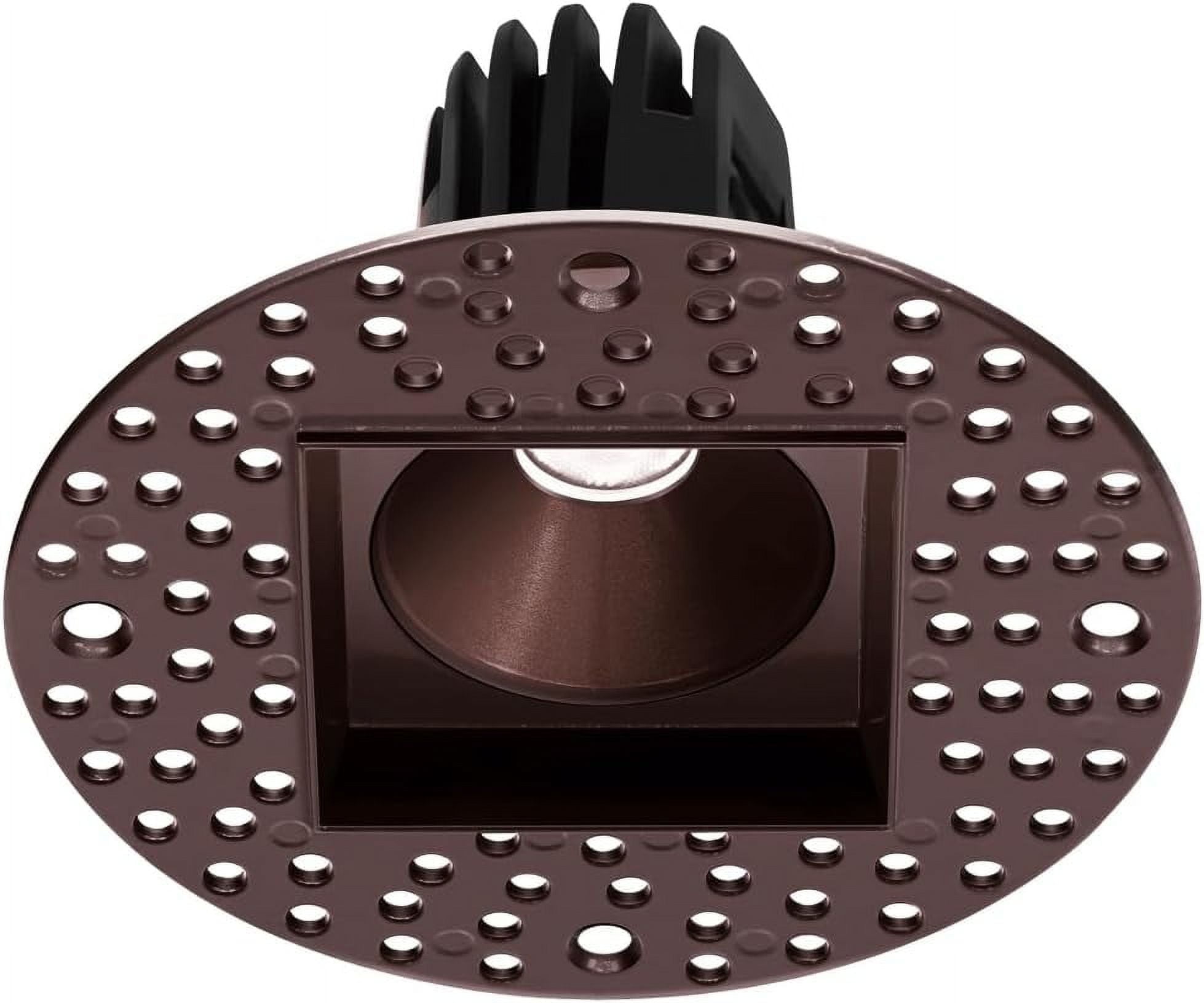 Perlglow 1.5 inch Trimless Square Bronze Downlight Luminaire, LED ...