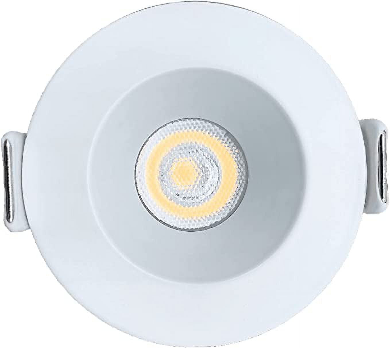 Perlglow 1 inch Round White Downlight Luminaire, LED Recessed Light ...