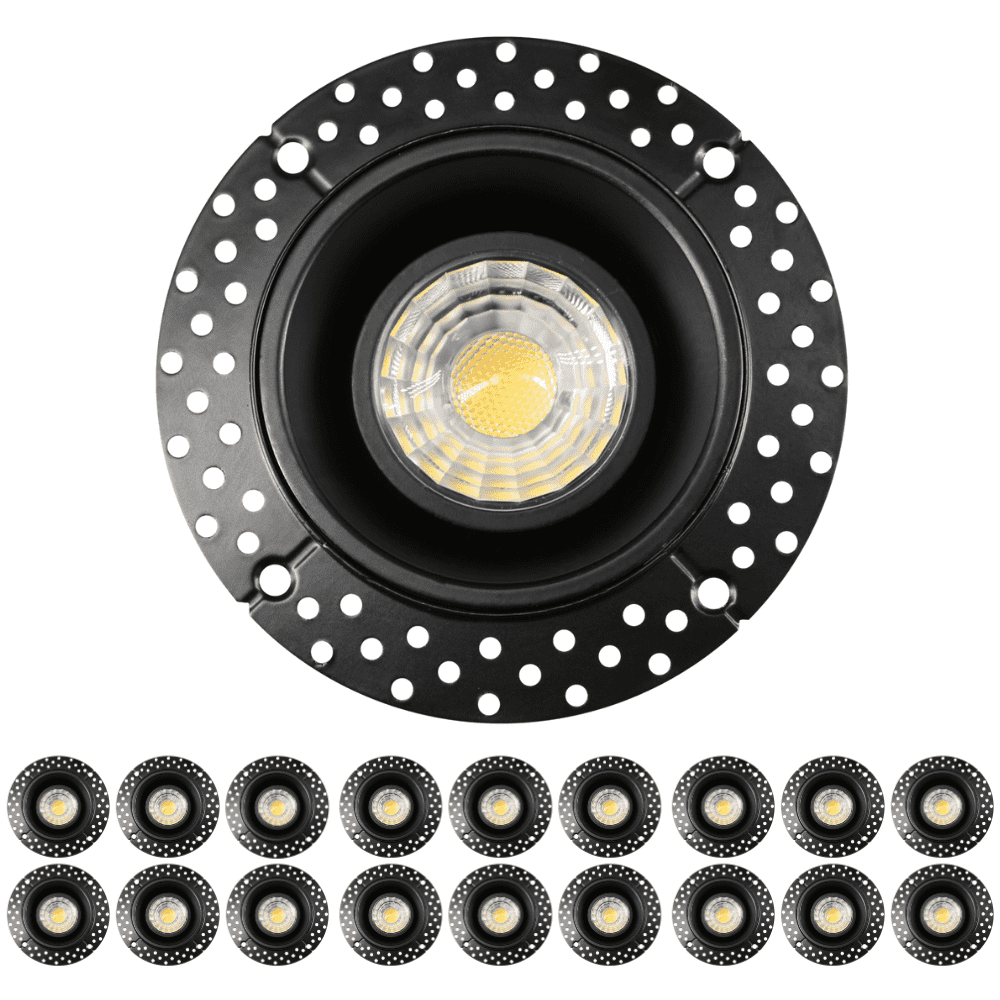 Perlglow 18 Pack 2 inch Trimless Gimbal Round Downlight Luminaire ...