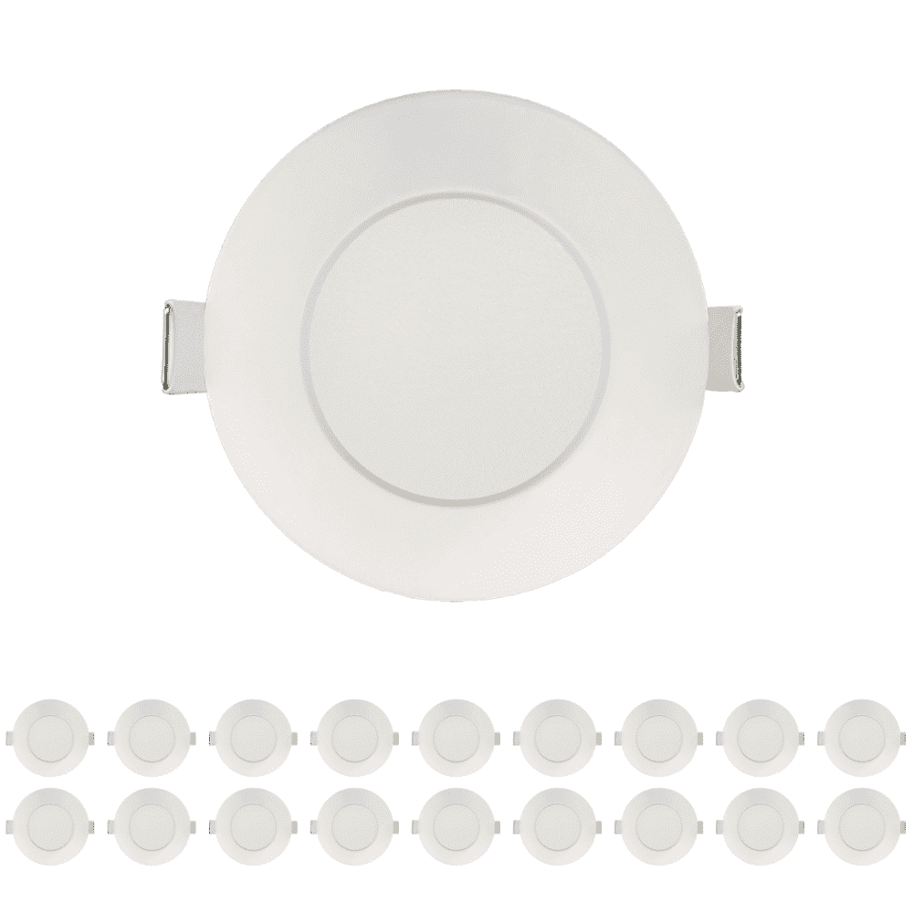 Perlglow 18 Pack 3 inch Slim Round White Downlight Luminaire, Fire ...