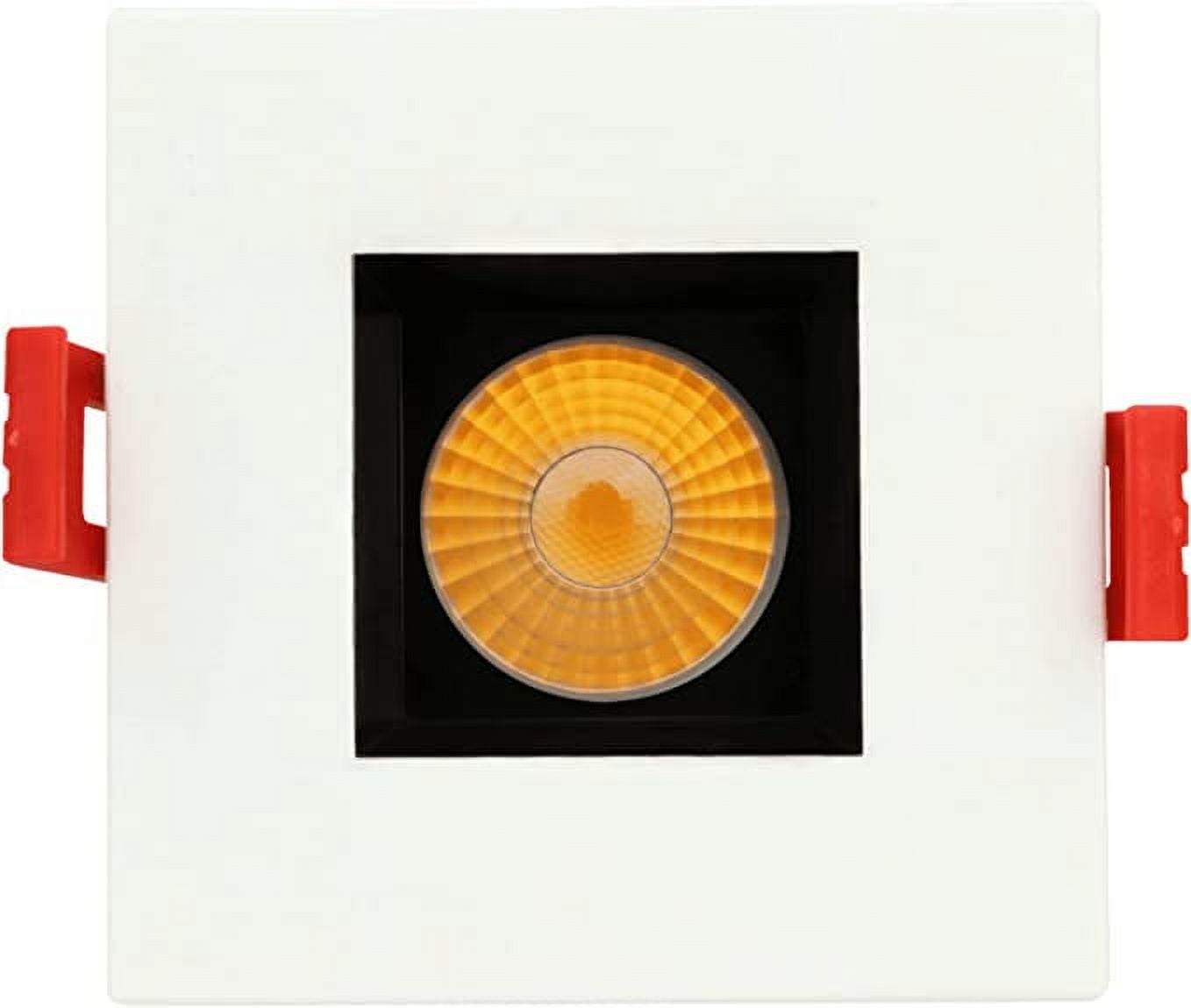 Perlglow 2" Square 2-Tone 8W ‎600 Lumens Warm White 3K Recessed Light ...