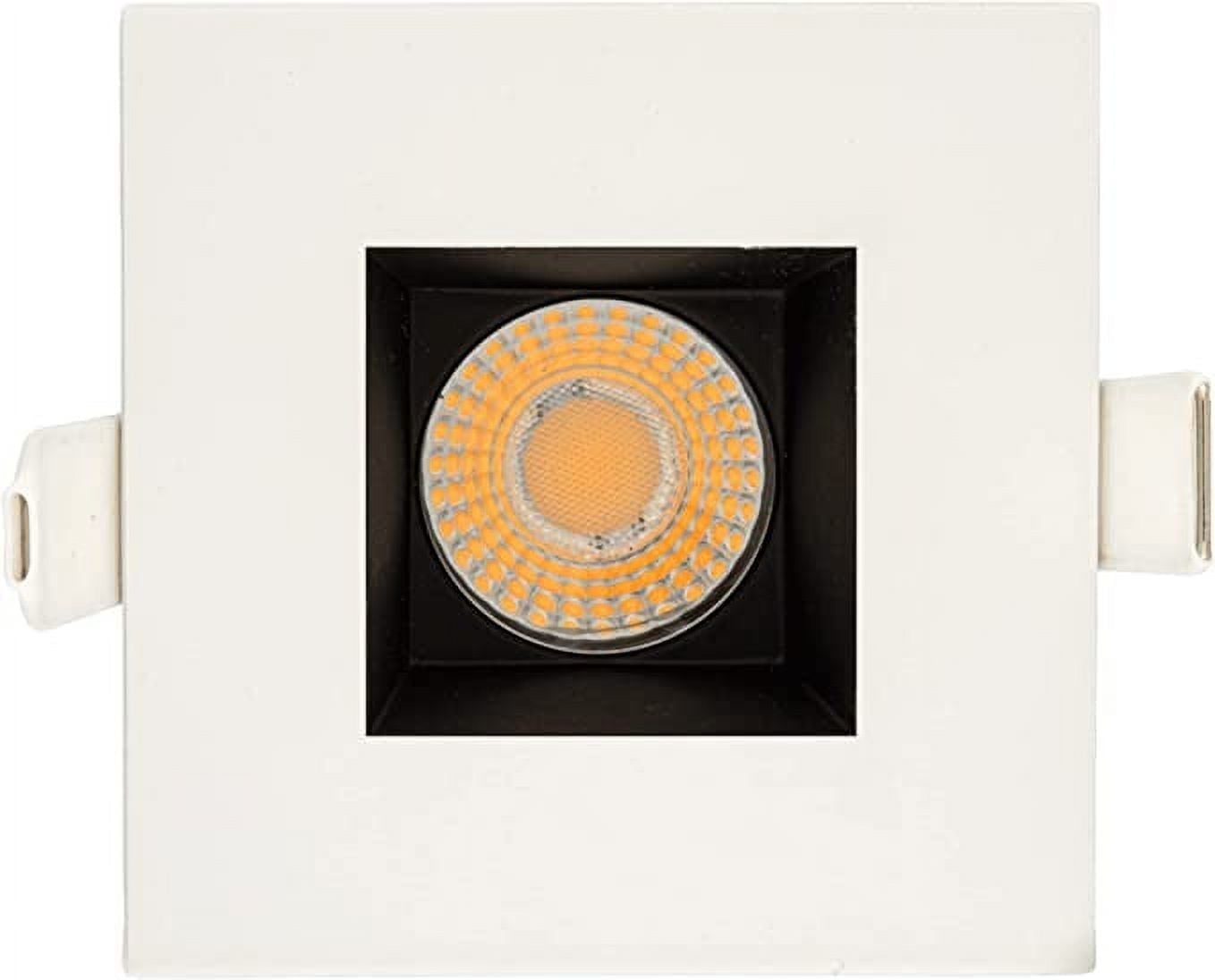 Perlglow 2" Square Two-Tone 8W ‎600 Lumens 5CCT Recessed Light ...