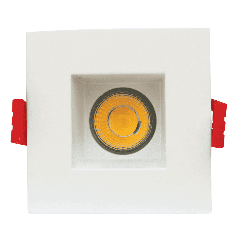 Perlglow 2 inch Square Downlight Luminaire, White Finish, LED Recessed ...