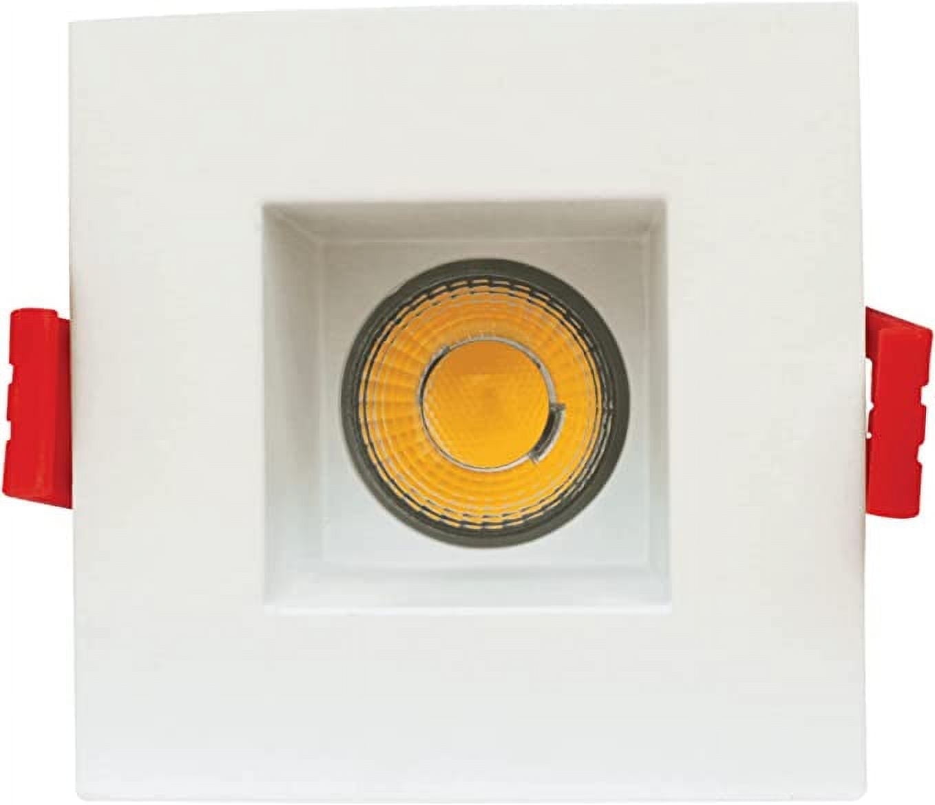 Perlglow 2 inch Square Downlight Luminaire, White Finish, LED Recessed ...