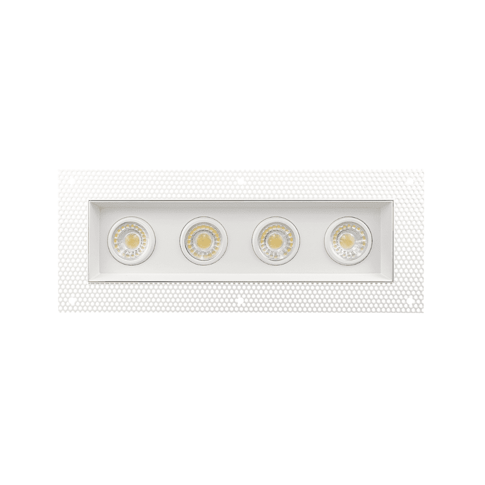 Perlglow 3 inch 4 Head Trimless Multiple Gimbal Downlight Luminaire ...