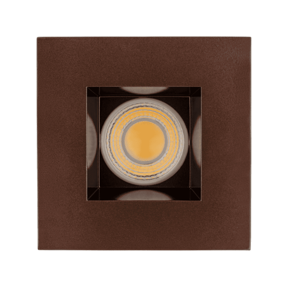 Perlglow 3 inch Bronze Square Downlight Luminaire, LED Recessed Light ...