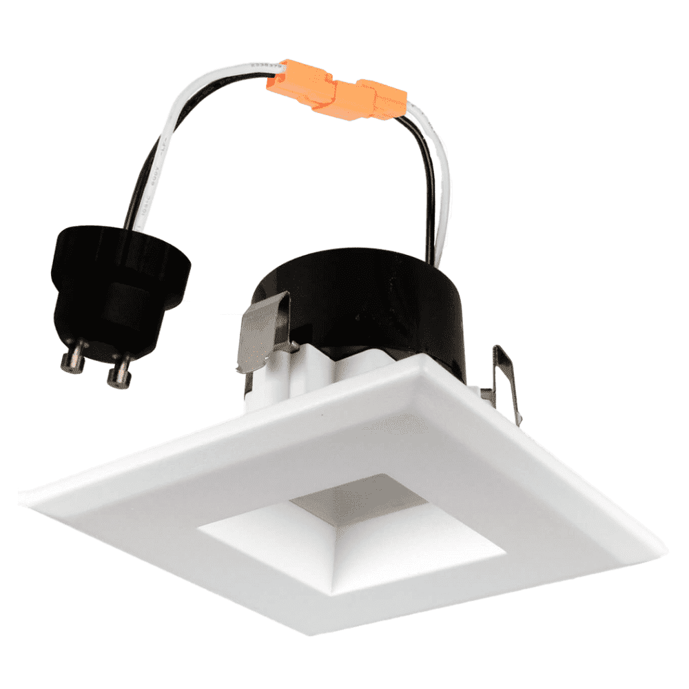 Perlglow 3-inch Retrofit Square White Downlight Luminaire, Dimmable ...