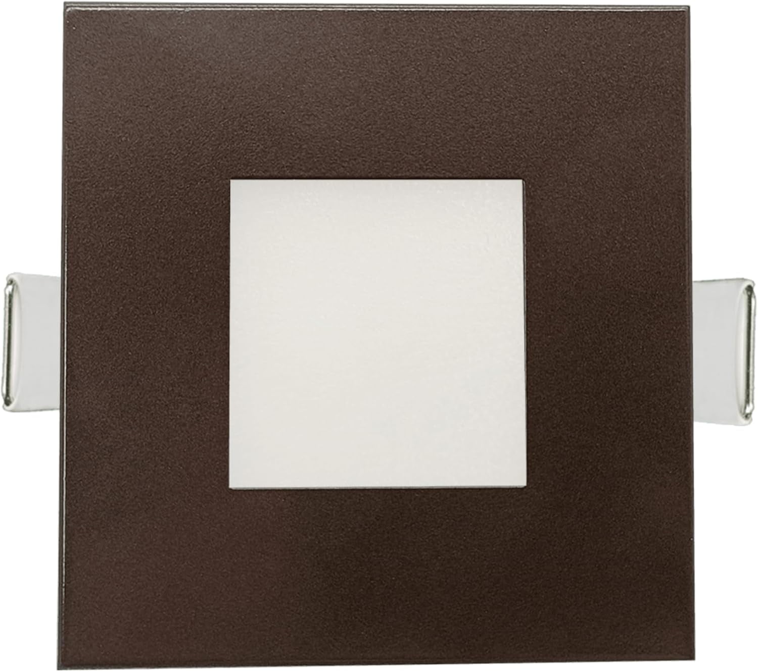 Perlglow 3 inch Slim Square Bronze Downlight Luminaire, Fire Rated ...